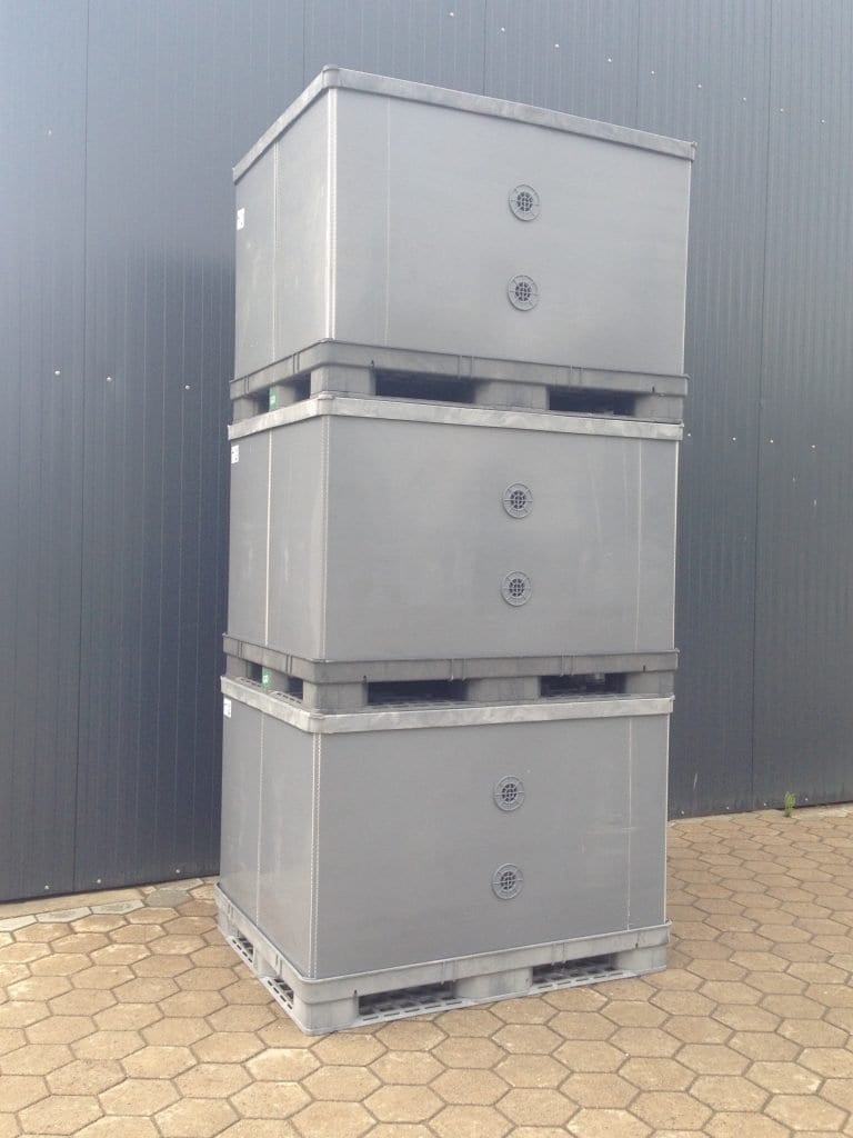 8 Stück BigBox Palettenbox GLT Cargo Box ca.L 144 x B 114 x H 100 cm ...