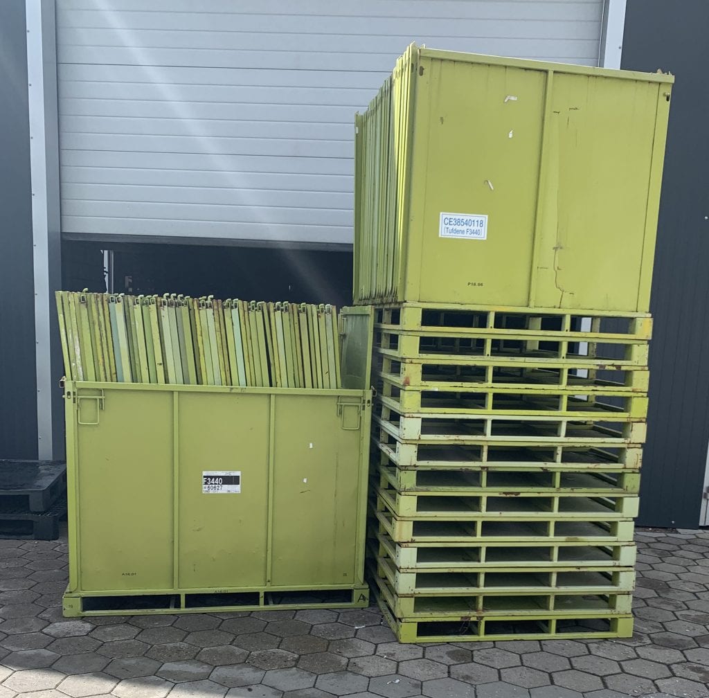 MetallBox Grün Palettenbox GLT ca. L 145 x B 112 x H 110 cm gebraucht ...