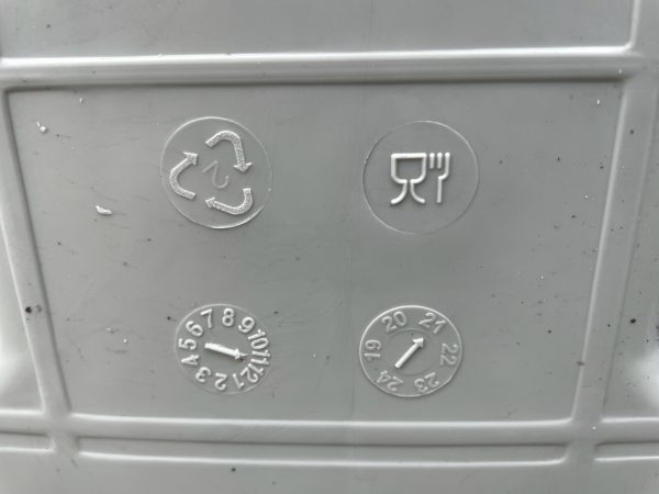 PALOXE + Deckel Big Box Palettenbox 1200x1000x790 mm HDPE 3 Kufen GELB ...